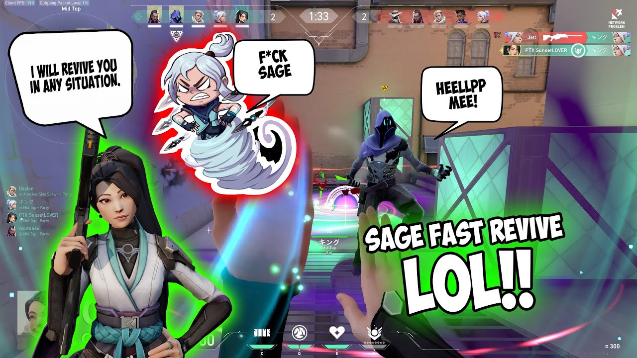 Funny Fast Revive sage fast revive in any situation 😁😬 - YouTube