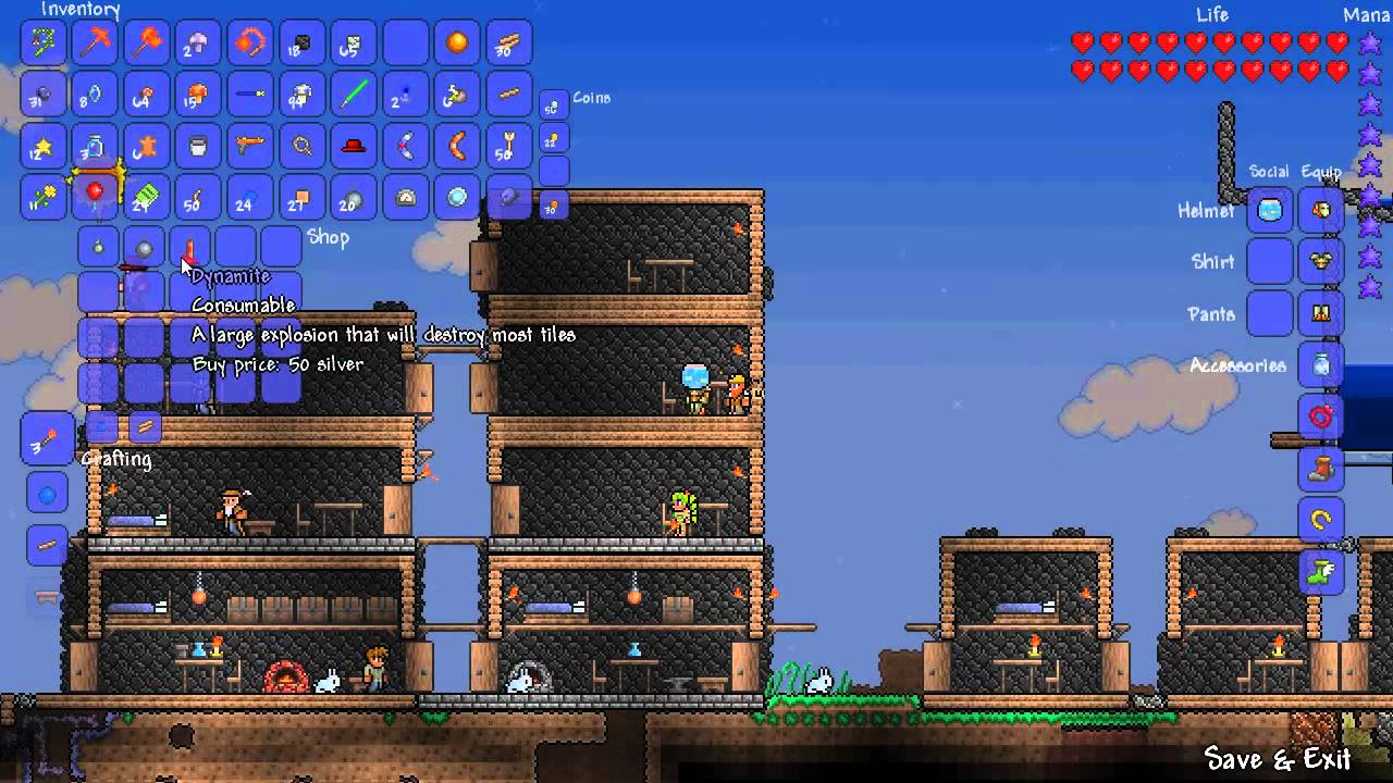 Terraria - Getting the Demolitionist to move in! - YouTube