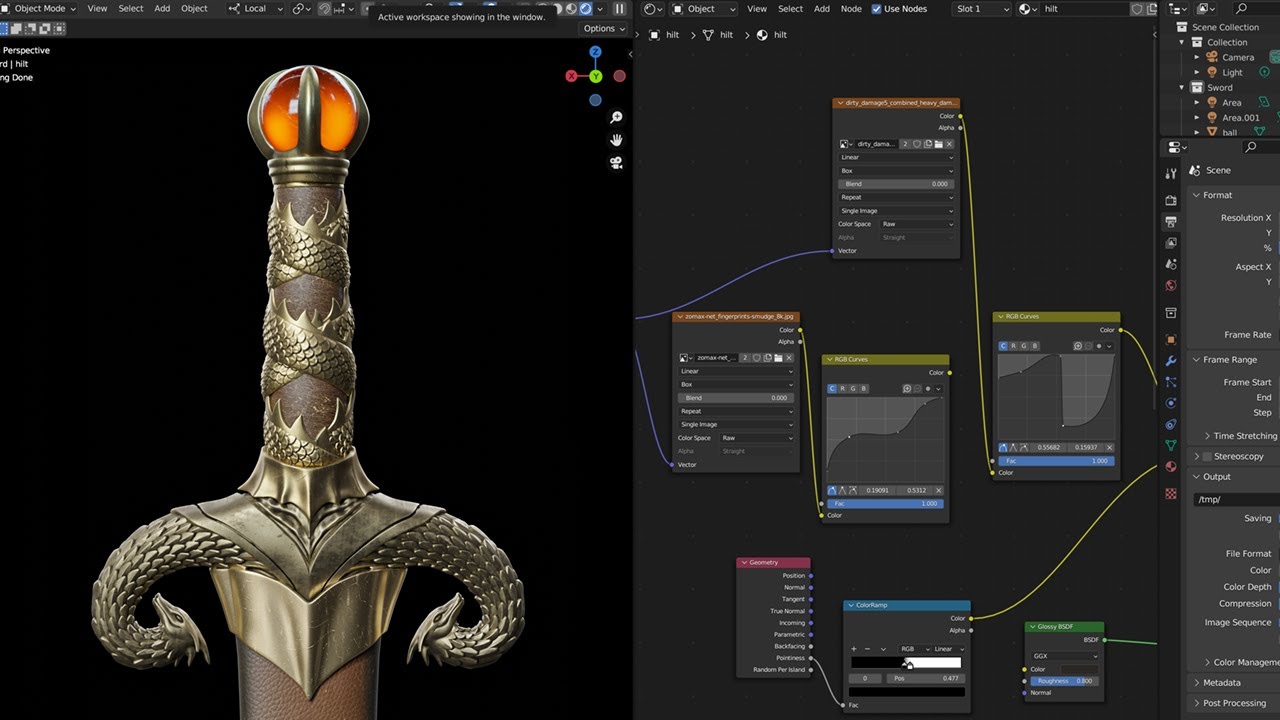 Rendering a Sword with Blender - YouTube