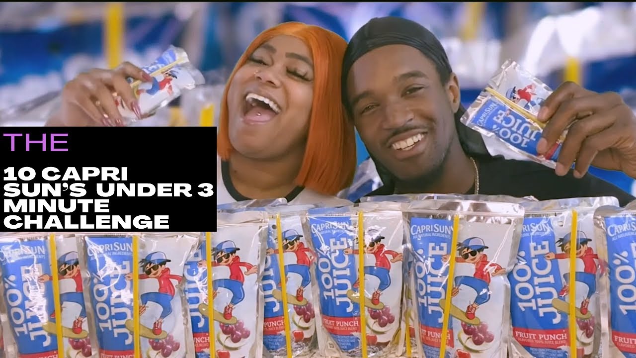 10 Capri Sun’s in 3 Minutes Challenge | Shantell’s World - YouTube