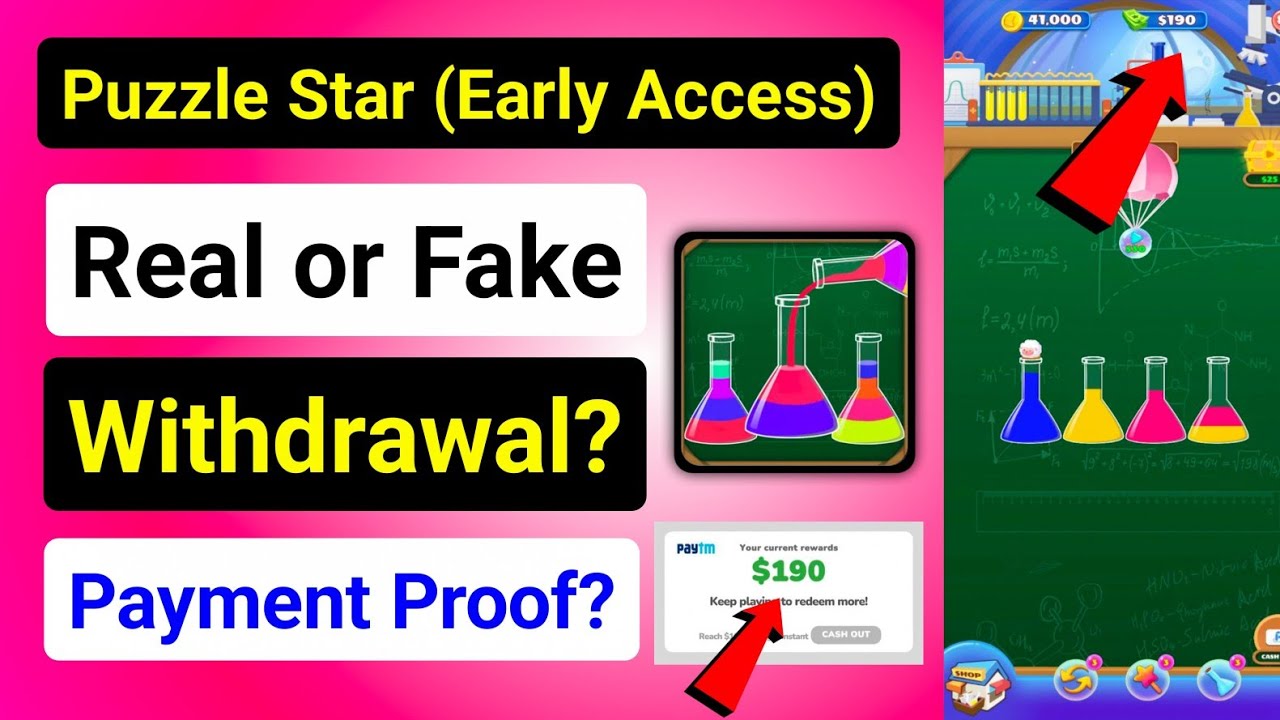 Puzzle Star Real or Fake - Puzzle Star Withdrawal - Puzzle Star - YouTube