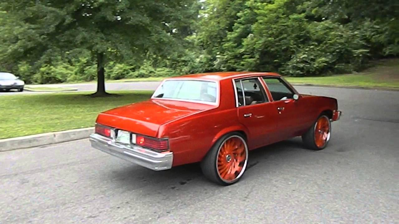 Candy Orange Chevy Malibu on Dub Wheels at Mlk Par - YouTube