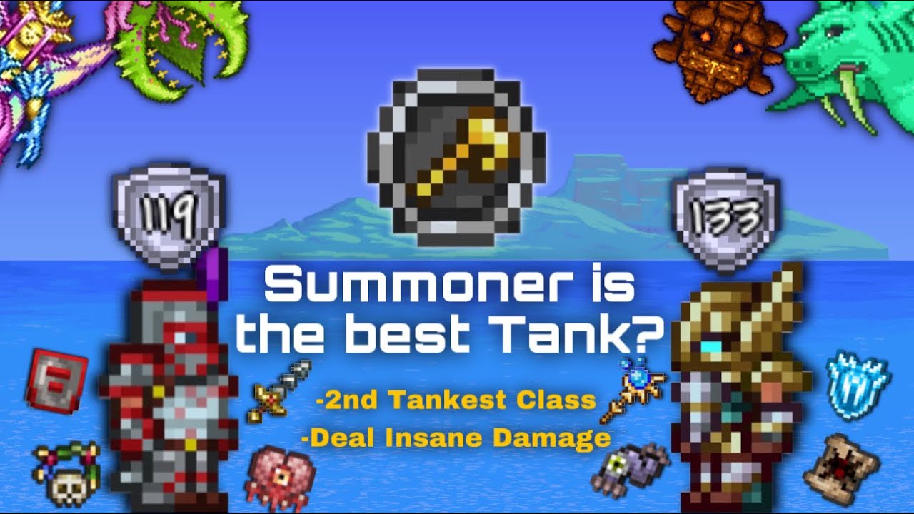 How OP is Summoner Tank In Terraria Master Mode? - YouTube