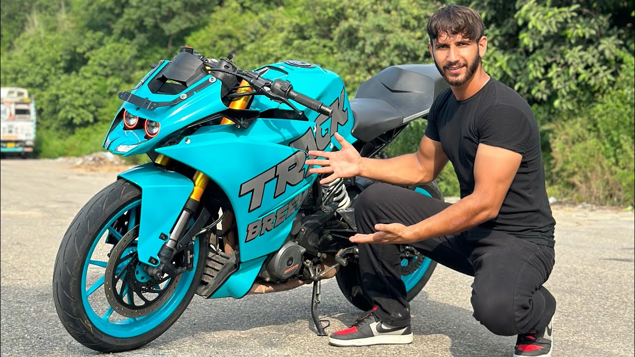 Ktm rc 390 ki modifications start Ker di 🔥 | New wrap krva dia | one in ...