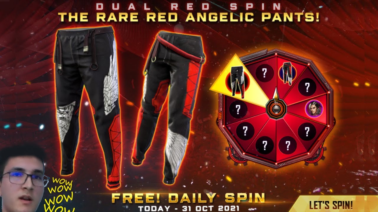 Red Angelic Pants | Garena Free Fire -4500 💎 - YouTube