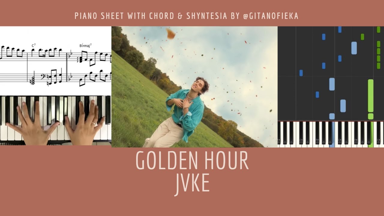 GOLDEN HOUR - JVKE (Piano Cover) | Piano Sheet | Chord | Tutorial - YouTube