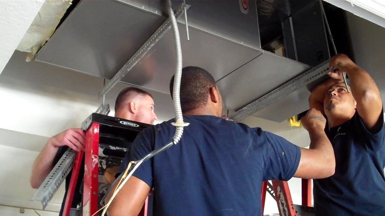 Installing the New Air Handler Part 2 - Video Clip 23 - YouTube