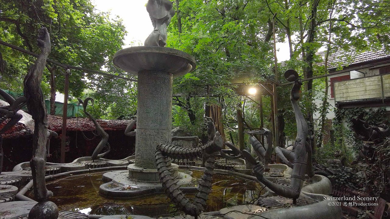 4K HR GIGER Garden Zürich SWITZERLAND スイス - YouTube