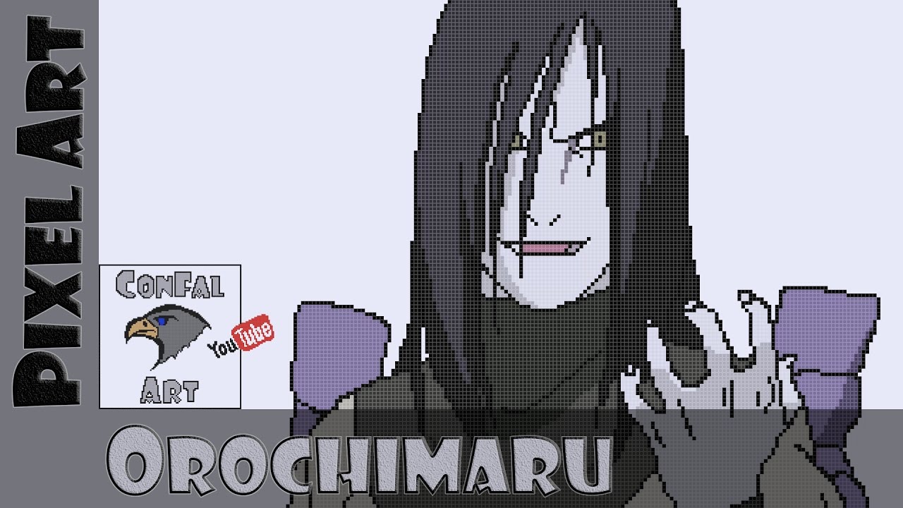 [Pixel Art] Orochimaru - Naruto Shippuden - YouTube