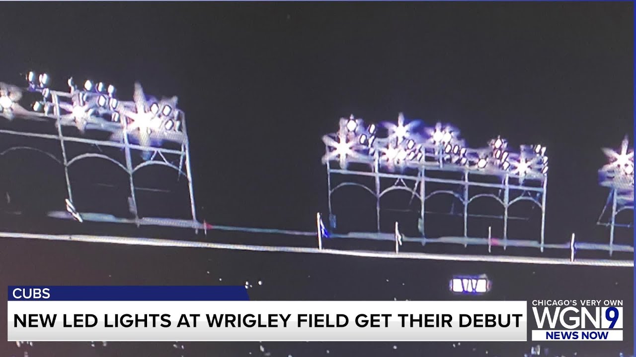 Cubs debut the newest update to Wrigley Field Monday - YouTube