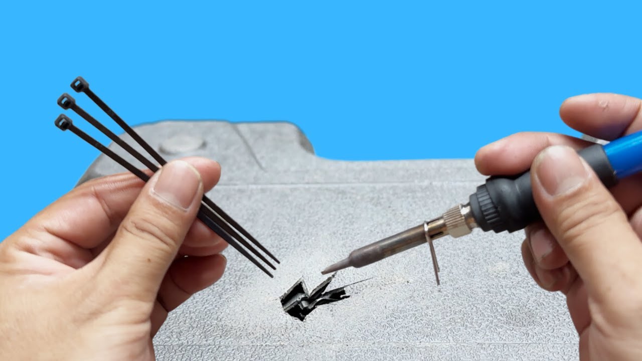 easy ways to fix broken plastic with plastic welding machine how to fix ...