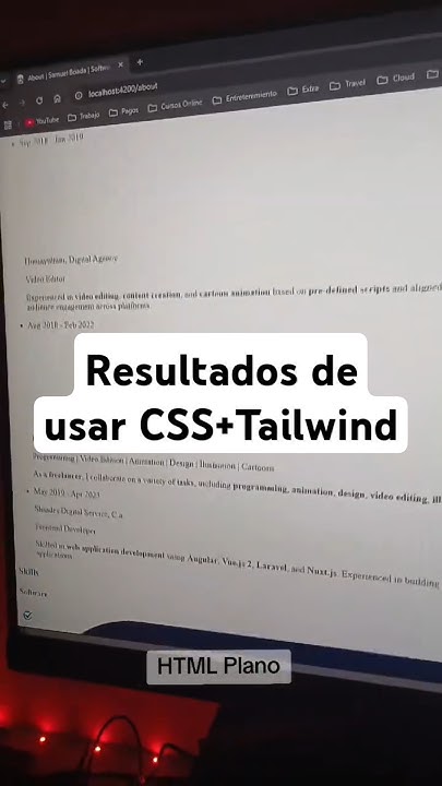 ¡HTML vs CSS! El cambio es INCREÍBLE - YouTube