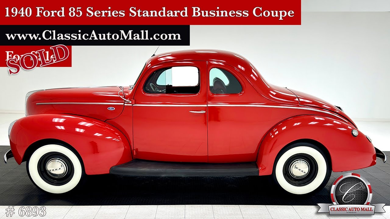 1940 Ford 85 Series Standard Business Coupe - Sold -Consignments at ...