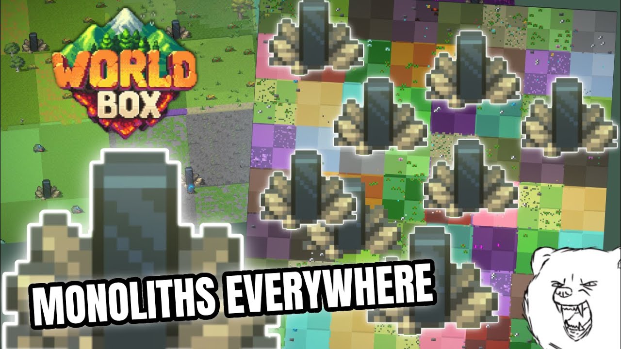 I Spawned LOADS of Monoliths In EVERY BIOME - Worldbox - YouTube