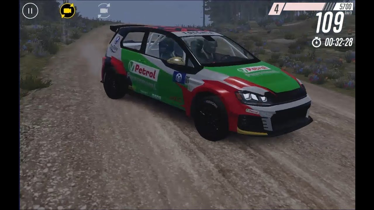 Volkswagen Golf (Mk7) - Desafíos; Valle de Pastoreo (1500 m, Grava 100% ...