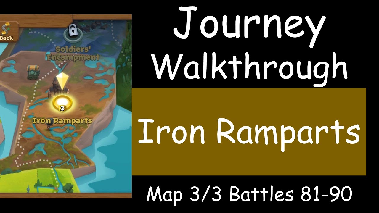 Journey Walkthrough 81-90 - Iron Ramparts - Battle Legion - YouTube