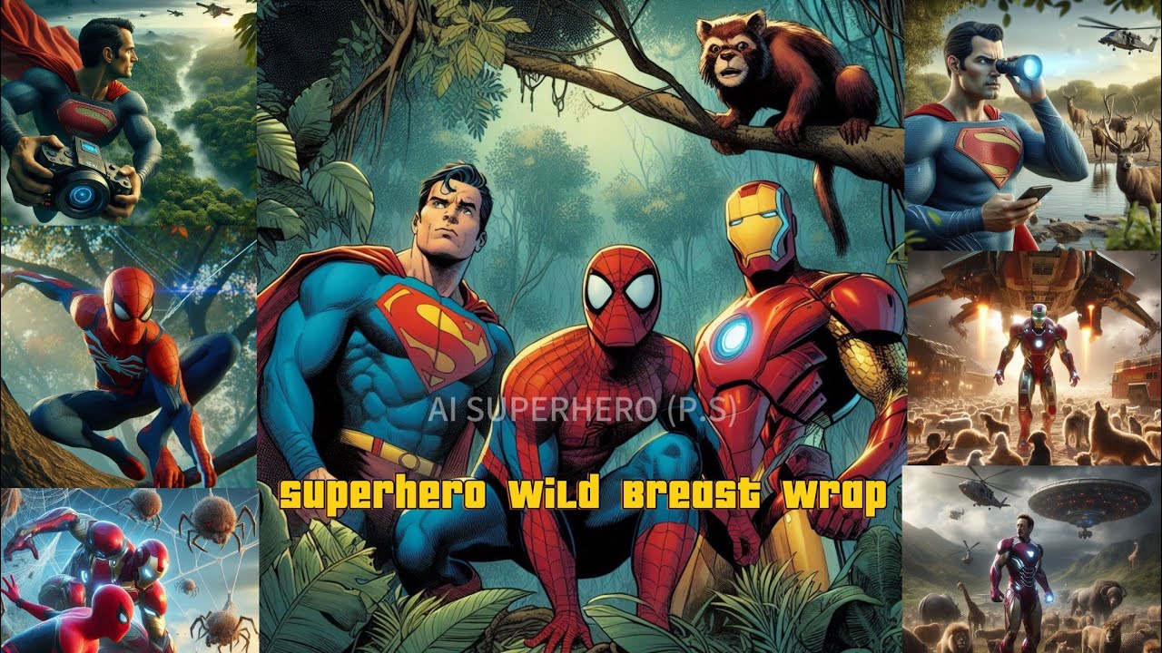 Superhero Wild Breast Wrap animals. #aisuperhero #marvel # ...