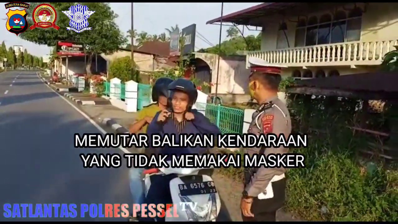 Pakailah Masker saat Berkendara !! Pengendara Wajib Memakai Masker ...