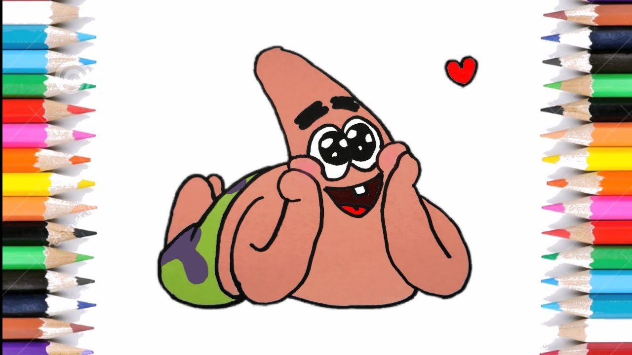 Learn to Draw Patrick Star from SpongeBob SquarePants - Simple and Easy ...