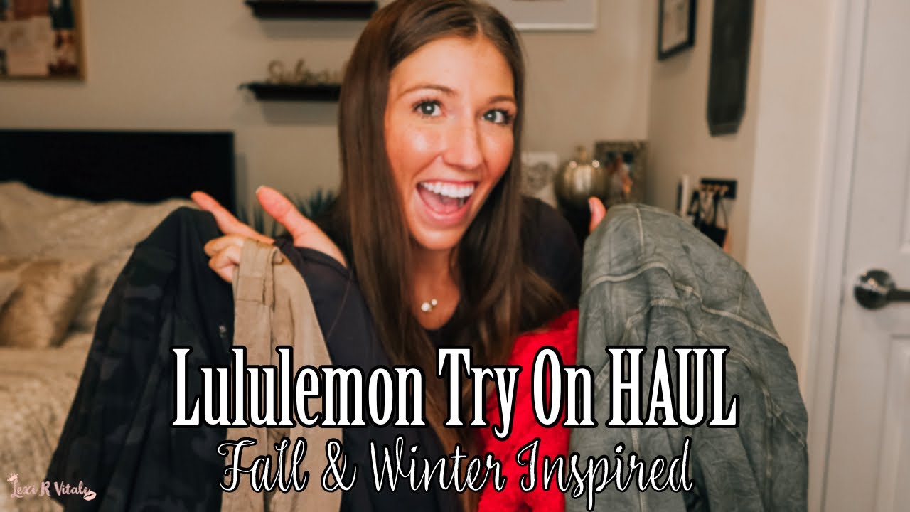 Lululemon Haul | Fall and Winter Inspired Try on Haul - YouTube