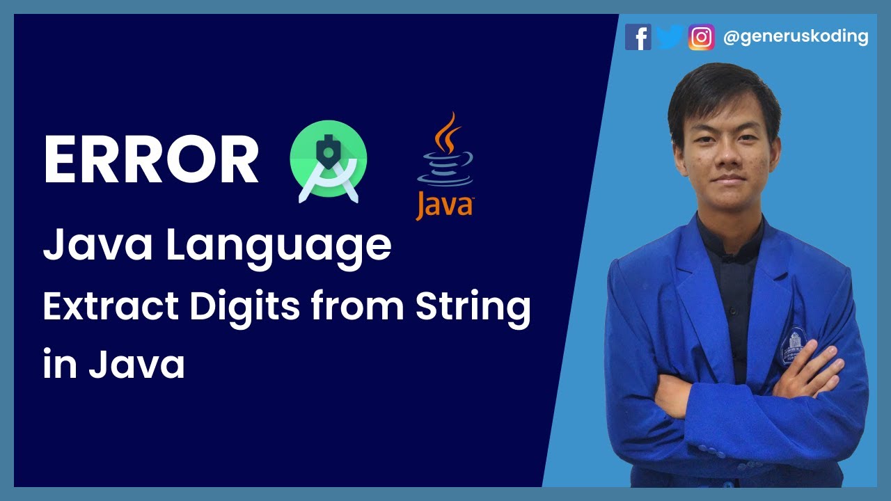 Error Logics Extract Digits From String In Java YouTube Error Logics Extract Digits From String In Java YouTube