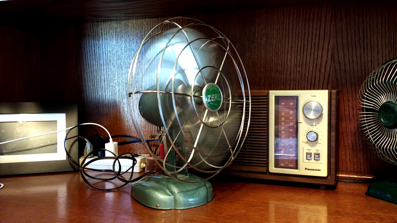 Vintage Zero 10" table fan - YouTube