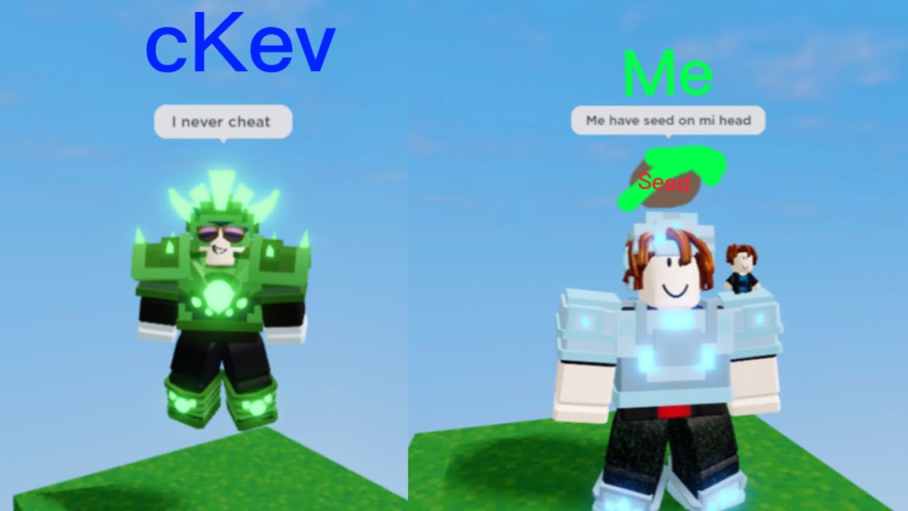 My POV of @cKev2 Forest enchant vs 30 ppl (Roblox BedWars) - YouTube