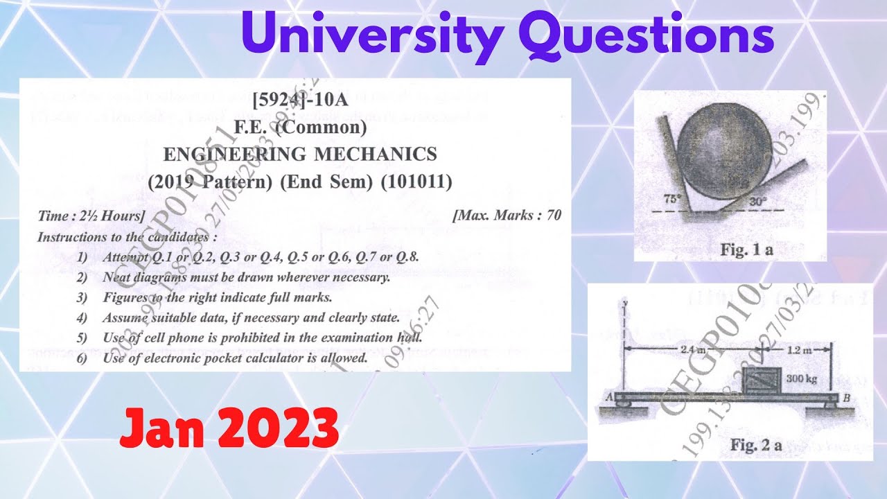 Unit 3 (SPPU) : Equilibrium : QP 2023 - YouTube