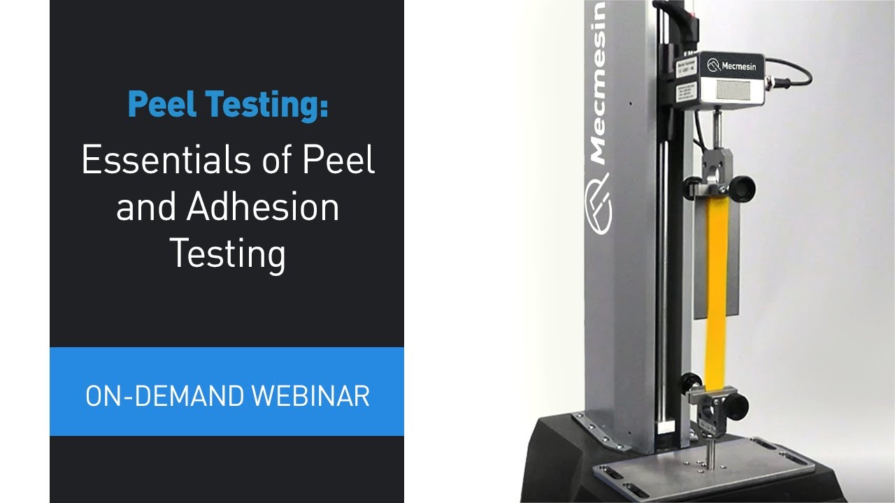 Webinar: Fundamentals of adhesion/peel testing. - YouTube