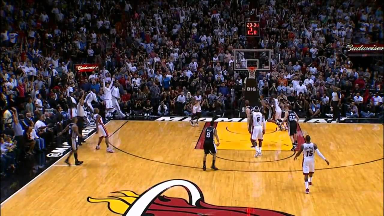 Ray Allen`s Clutch Three vs Spurs - YouTube