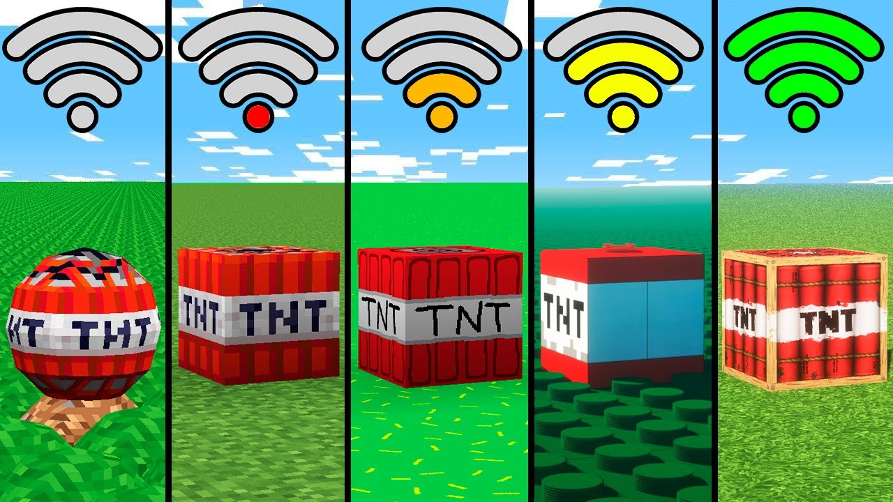TNT Minecraft With Different Wi-Fi be like: - YouTube