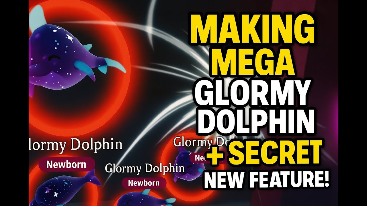 MEGA Glormy Dolphin + Hidden Feature You Didn’t Know! 👀 Adopt Me Roblox ...