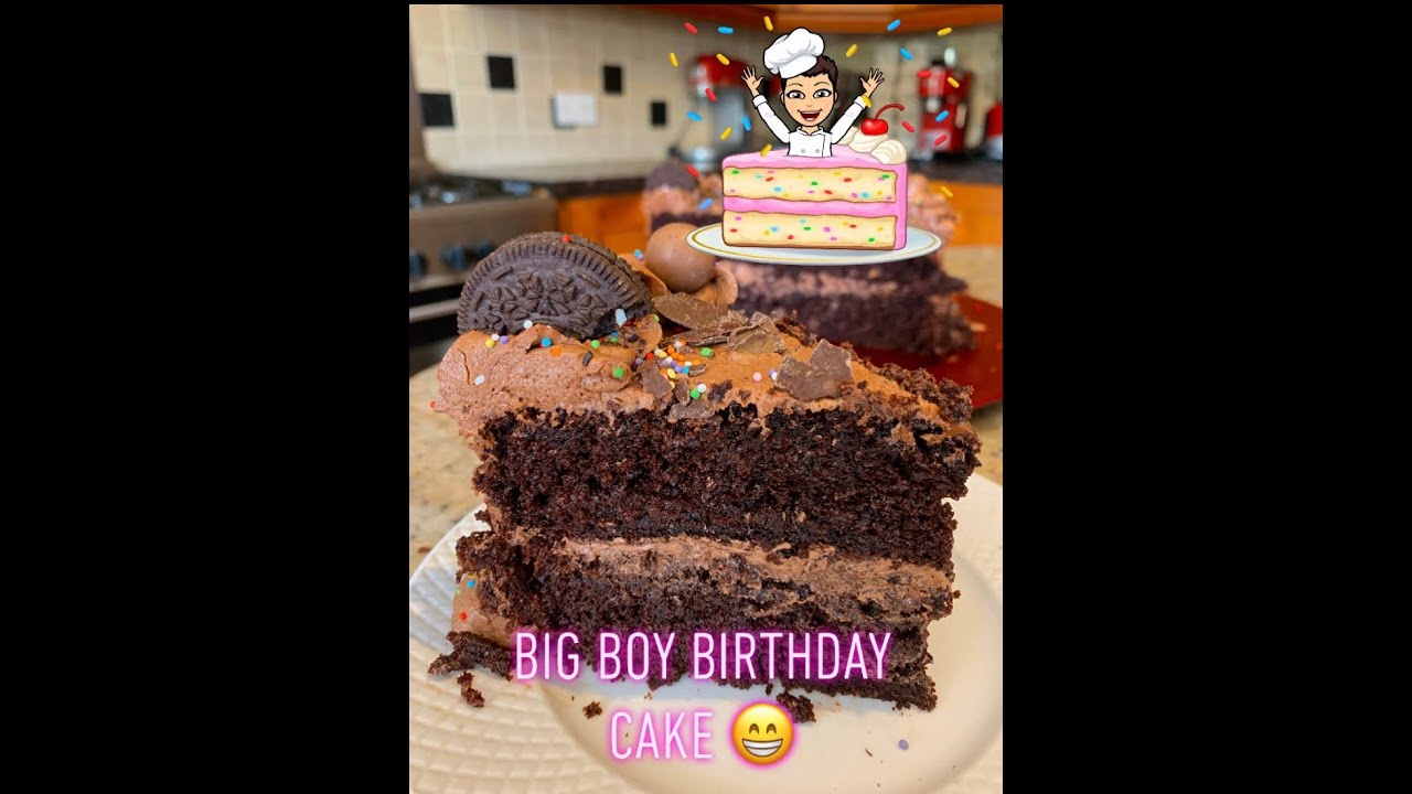 BIG BOY BIRTHDAY CAKE - YouTube