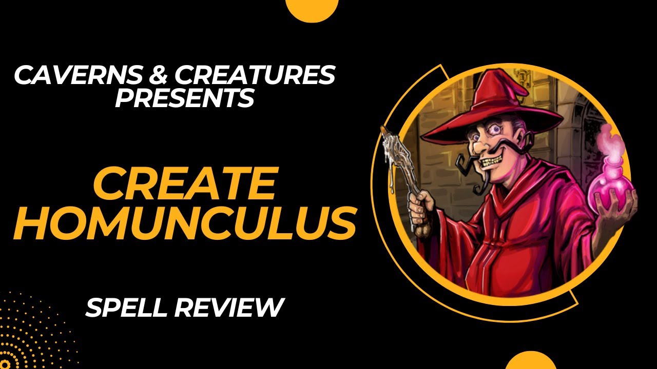 Create Homunculus 5e: Find Another Familiar - YouTube