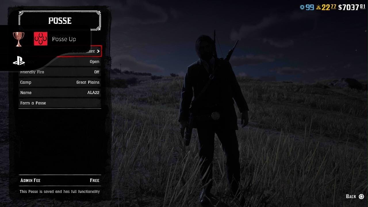 How To Form Your Own Posse In Rdo And Unlock Posse Up Trophy (Red Dead ...