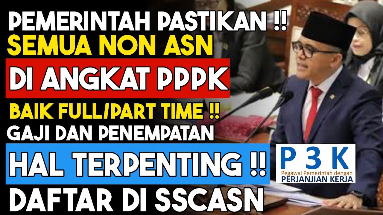 SEMUA HONORER JADI ASN PPPK FULL ATAU PART TIME ‼️ - YouTube