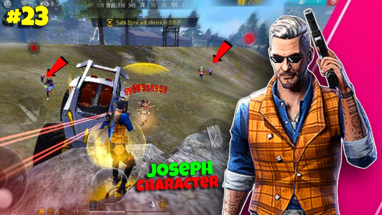 Free Fire Joseph Character Full Gameplay + Ability Explained || Supreme ...