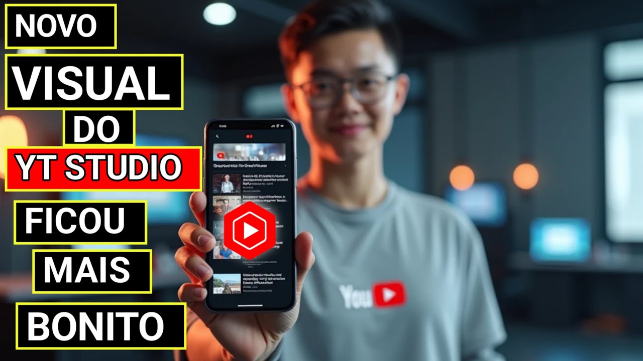 a nova aparência do yt Studio o aplicativo do YouTube - YouTube