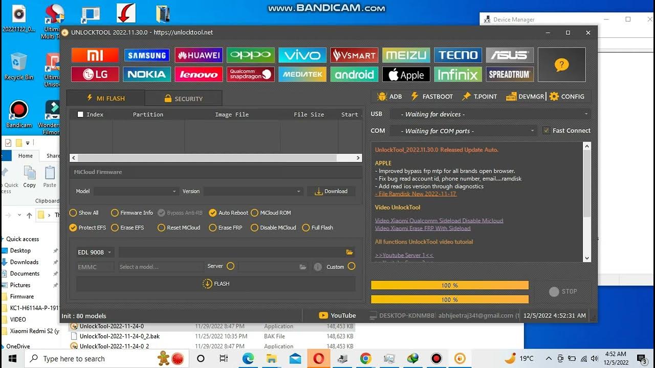 unlock tool update samsung factory reset odin mode and com port mode - YouTube