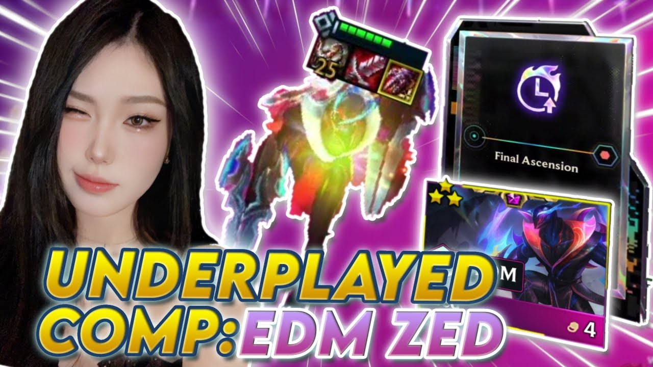 ⚔️ HOW TO PLAY UNDERPLAYED EDM ZED COMP ⚔️ SET 10 TFT - YouTube