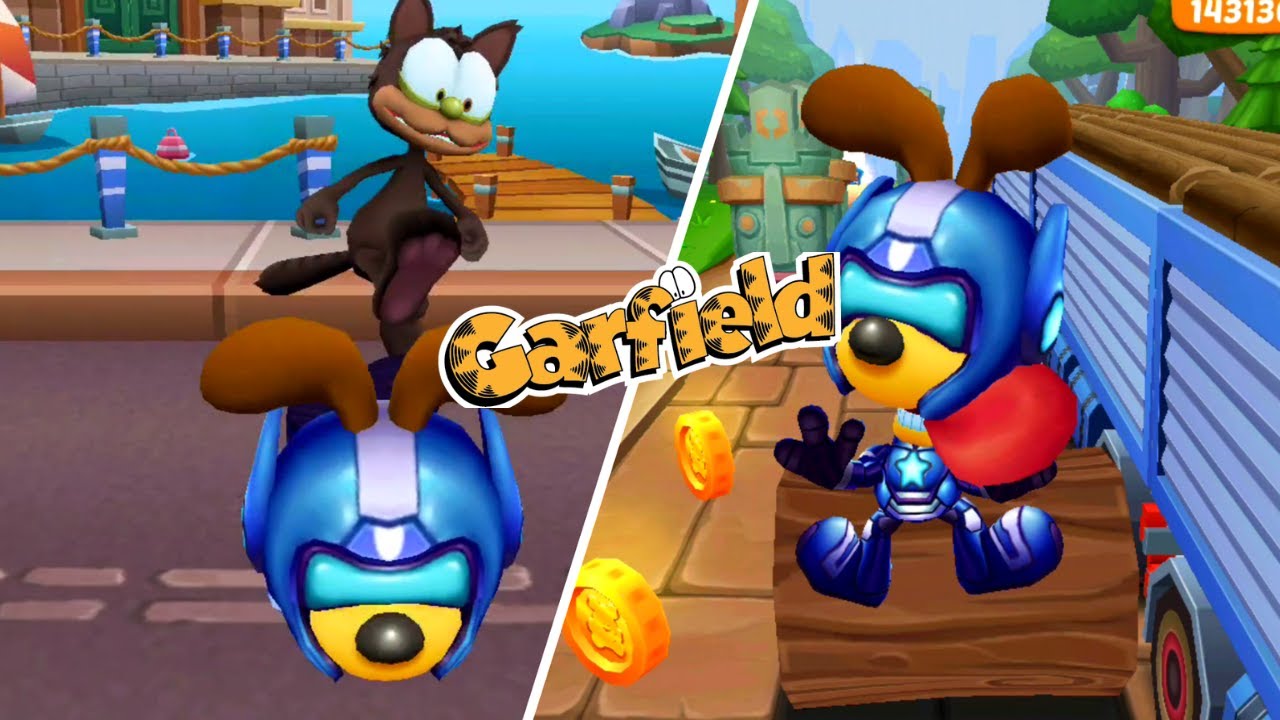Garfield Rush 🐈 Play w/ Garfield, Odie or Nermal! Endless running Game ...
