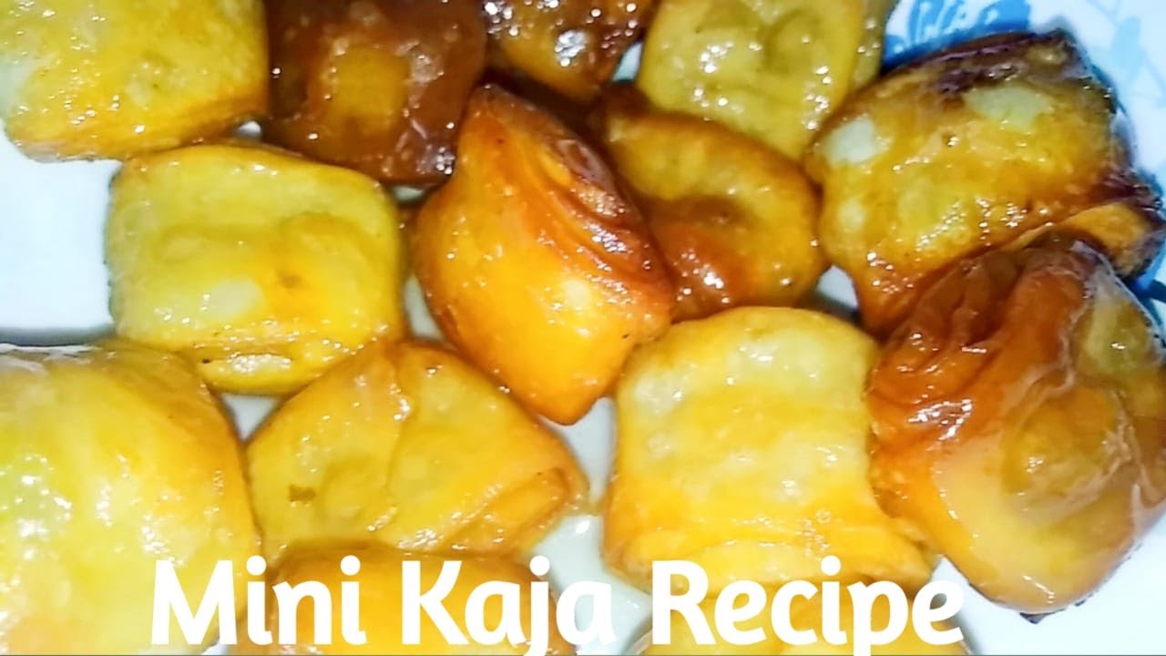 Mini Kaja Recipe || Khaja Recipe || Madatha Kaja - YouTube