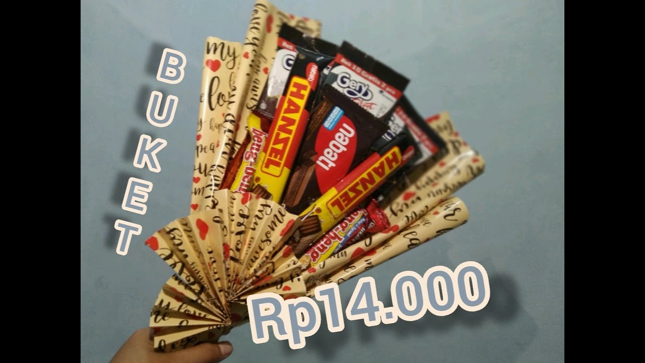 Membuat Buket Snack Sendiri dengan Modal Rp14.000 - YouTube