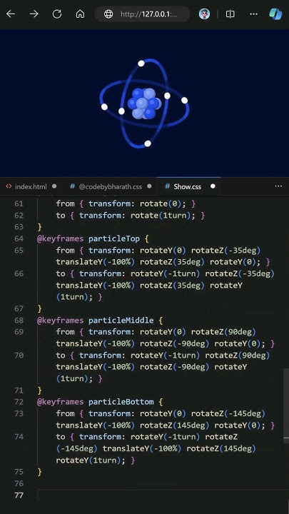 Day 050 🗿atom Css Loader Design Coding Webdev Webdevelopment Frontend Css Cssprojects