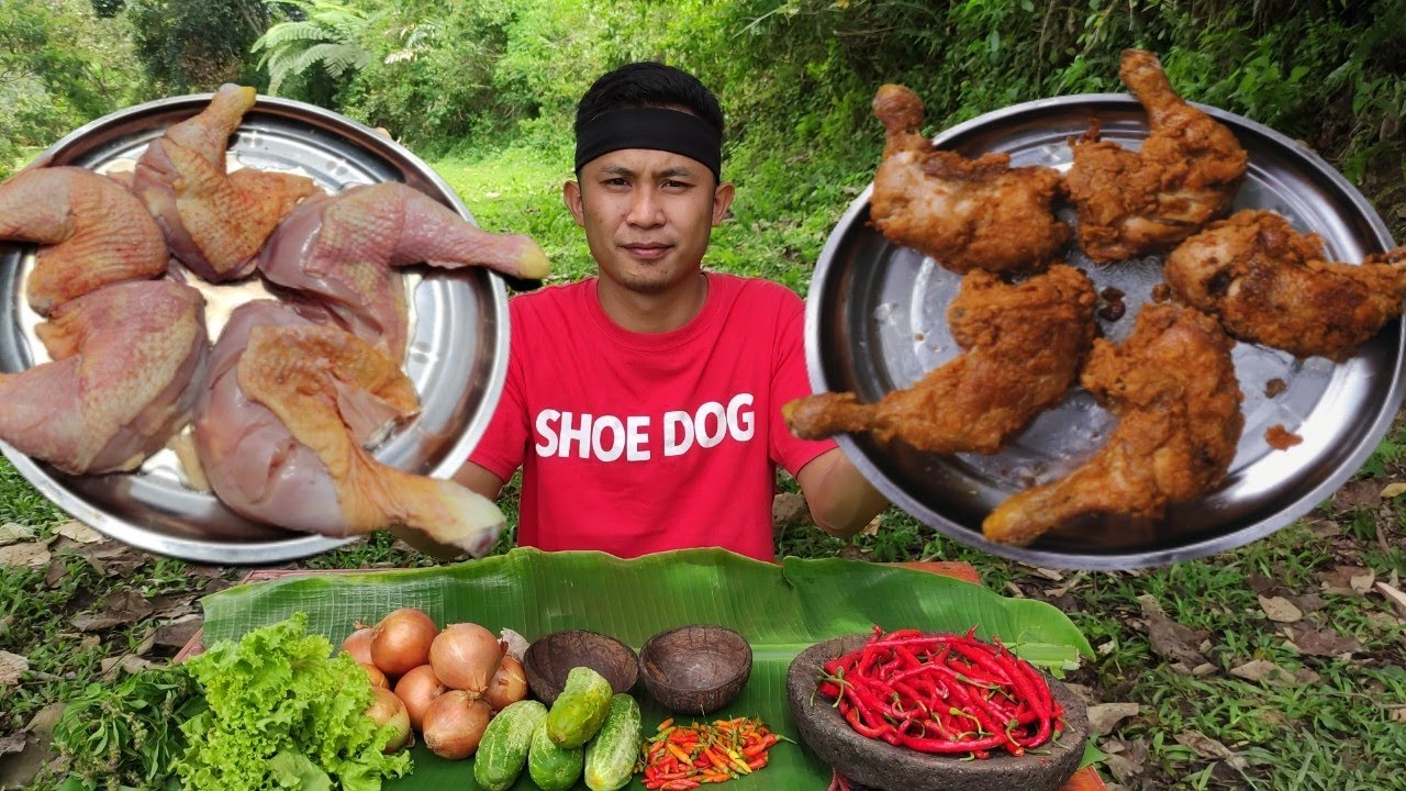 Masak fried chicken ala kfc || Resep fried chicken || MASAK & MUKBANG ...