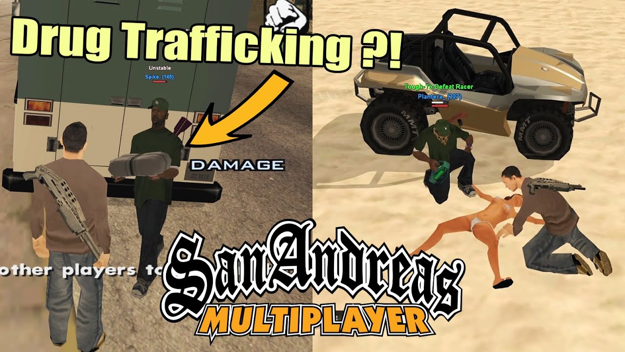 BEACH PATROL in GTA San Andreas Multiplayer! Mailman Job, Rescuing ...