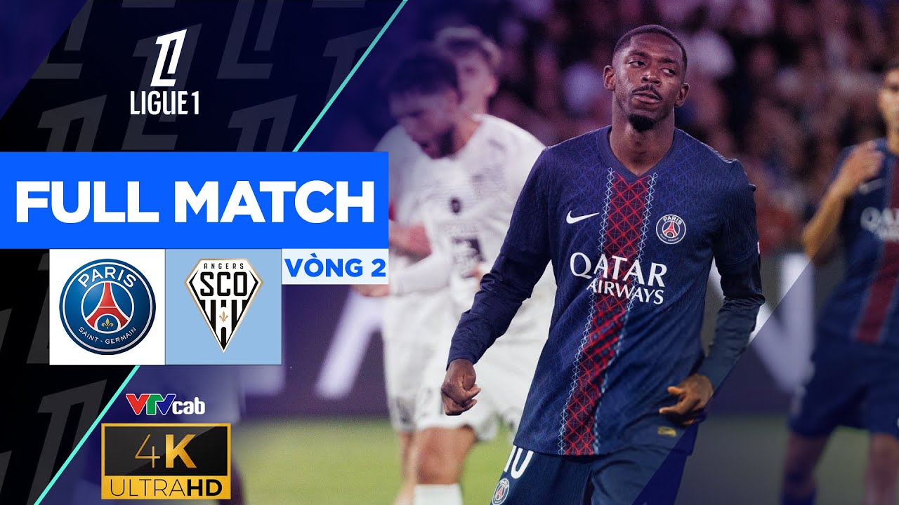 FULL MATCH [4K] PSG vs ANGERS | Dembele quẩy nát hàng thủ đối phương ...