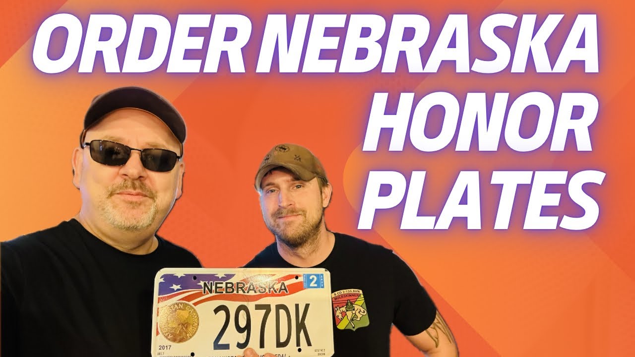 Nebraska Afghanistan Campaign Medal license plate and How To Order ...