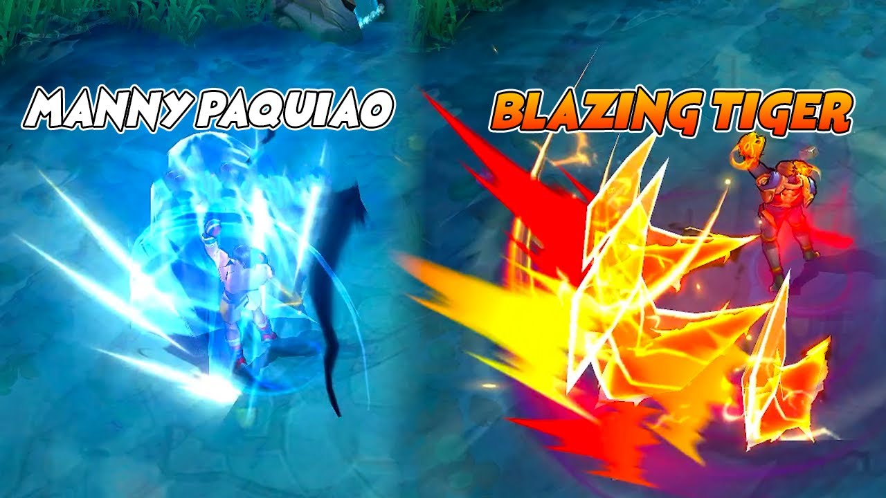Paquito Blazing Tiger Collector Skin VS Manny Paquiao Skin MLBB ...