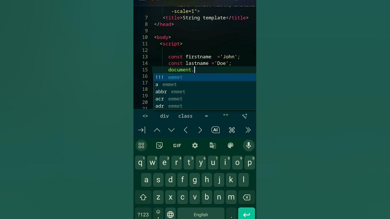 Template String In Javascript 💖 Coding Javascript Programming Code Trending Youtubeshorts